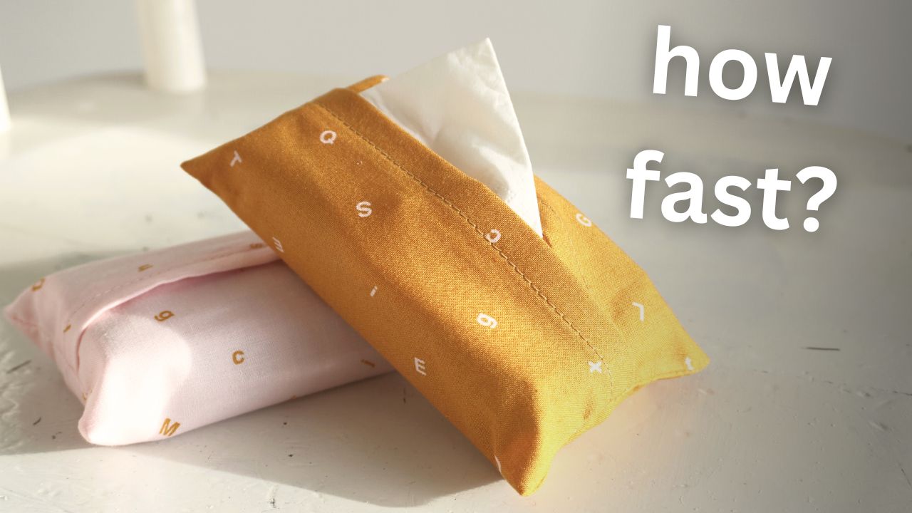 Unbelievably Easy Tissue Holder Sewing Tutorial for Beginners ...