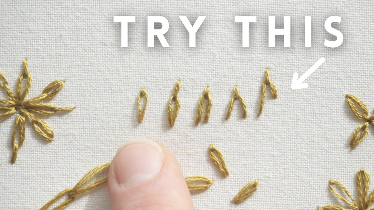 Detached Chain Stitch Experiment: Creating Unique Hand Embroidery Flow ...