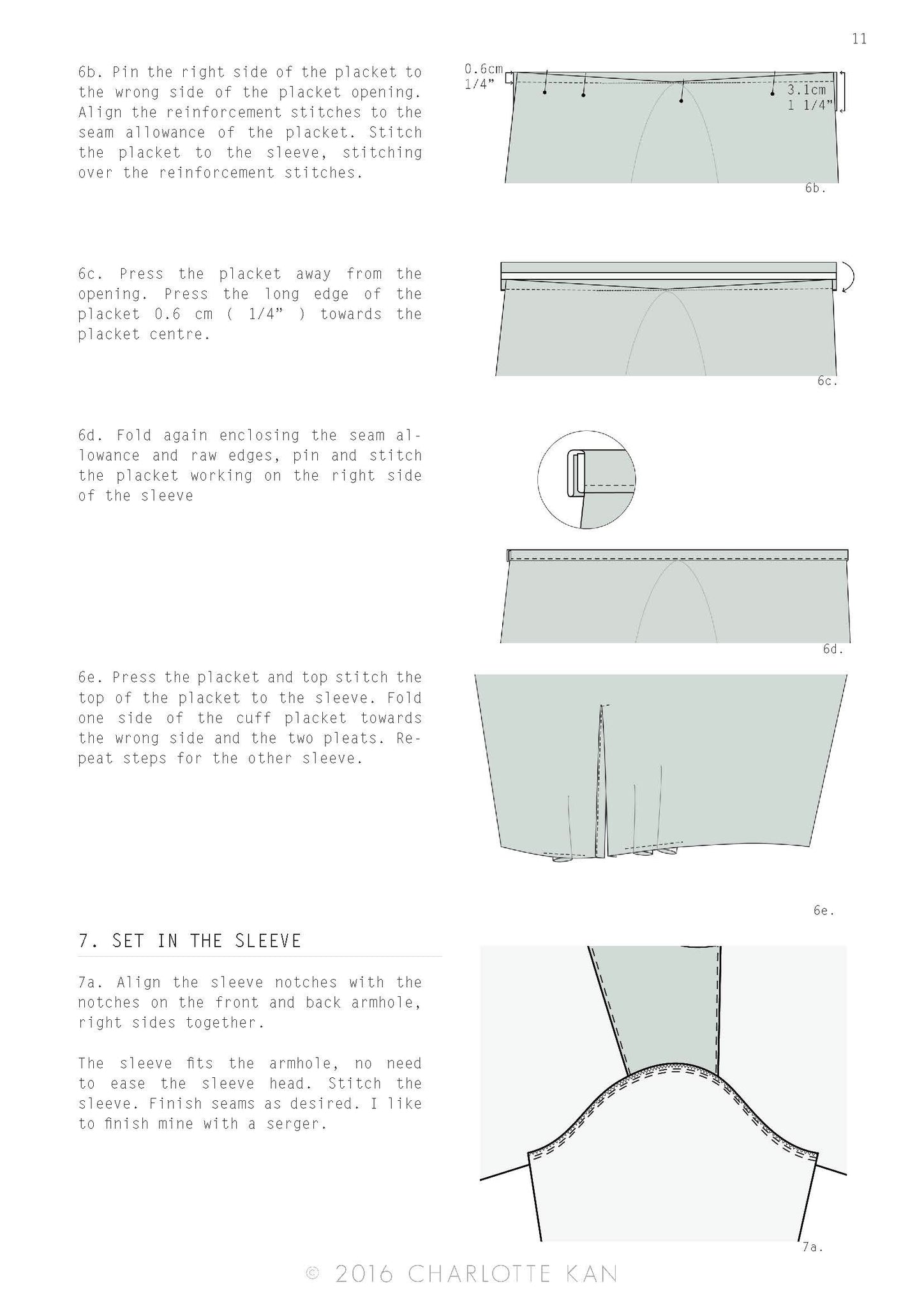 PDF Sewing Pattern | Garçonne Shirtdres / Shirt by Charlottekan ...