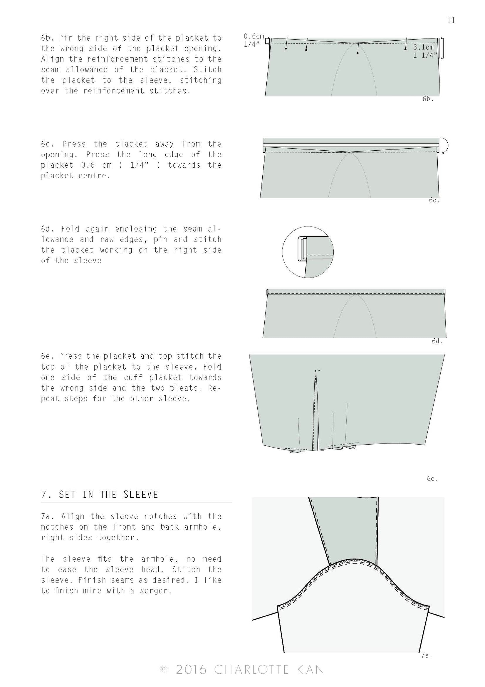 PDF Sewing Pattern | Garçonne Shirtdres / Shirt by Charlottekan ...